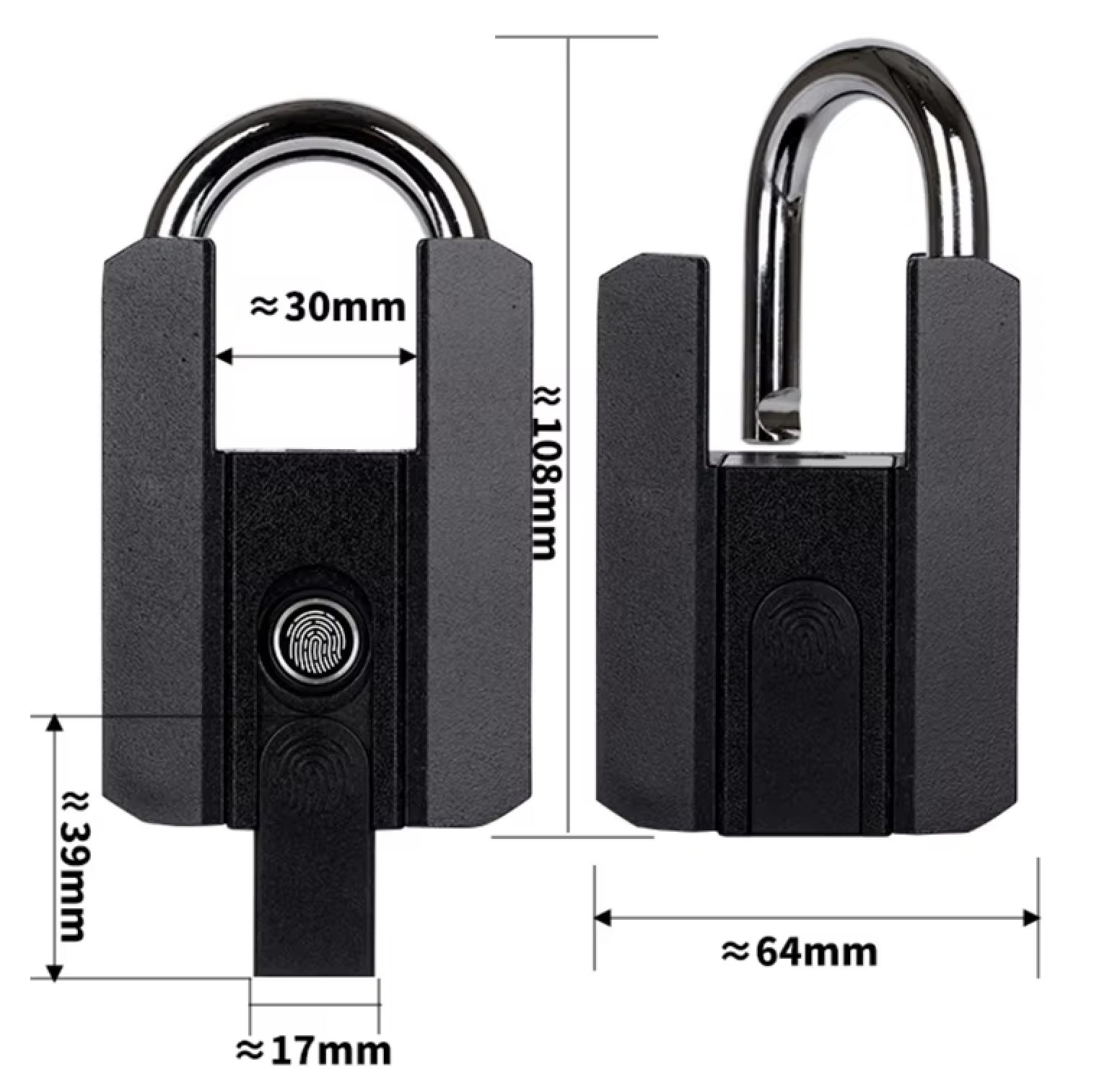 Candado Inteligente Antirrobo | Resistente al Agua, Bluetooth y Huella ...
